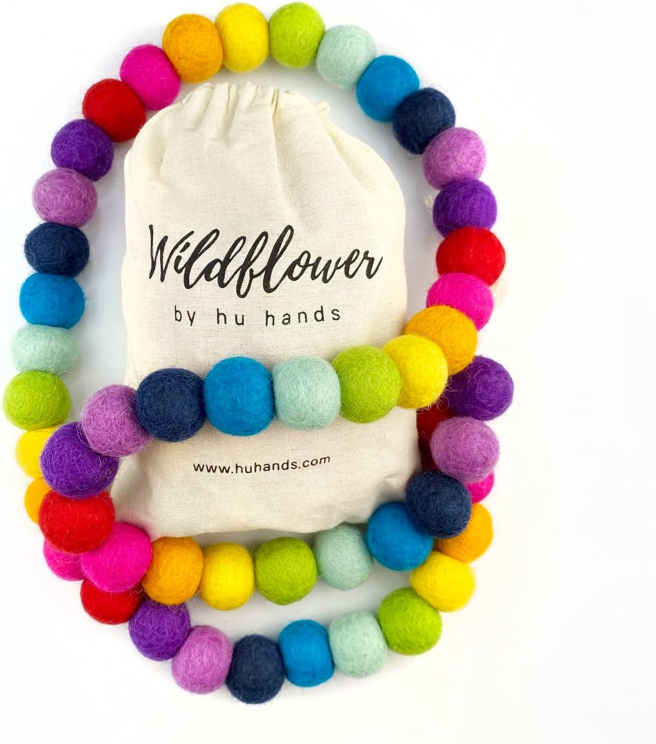 Garland For Wildflower by Hu Hands Rainbow Party - 100% Handmade Wool ...