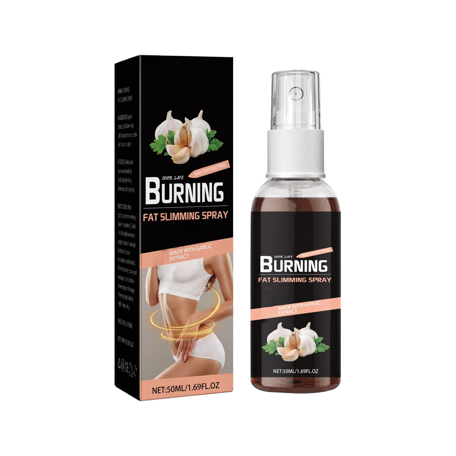 Garlic Body Shaping Spray, Beauty Makeup Shaping Spray Quickly Burns To ...