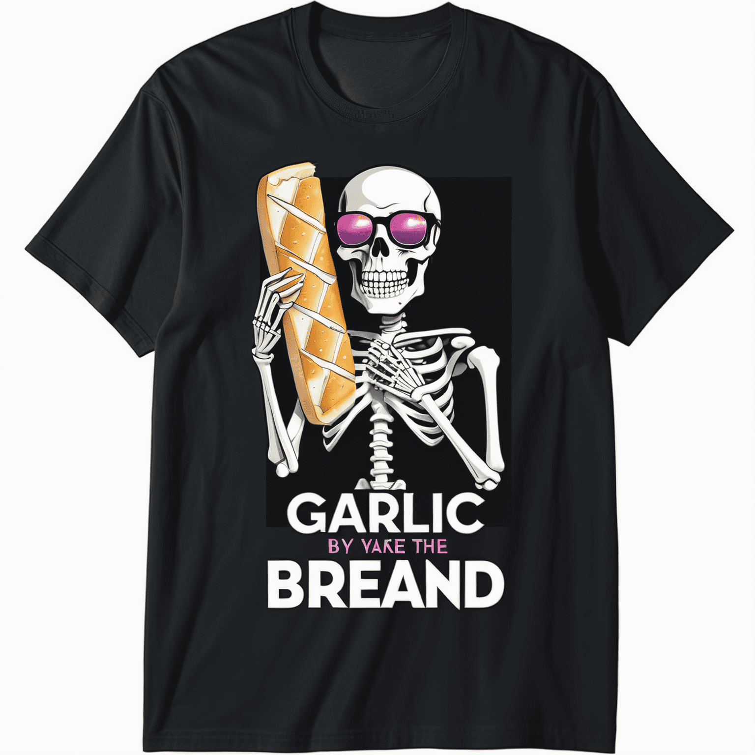 Garlic Bread Skeleton Tee: A Delightfully Spooky Way to Express Your ...