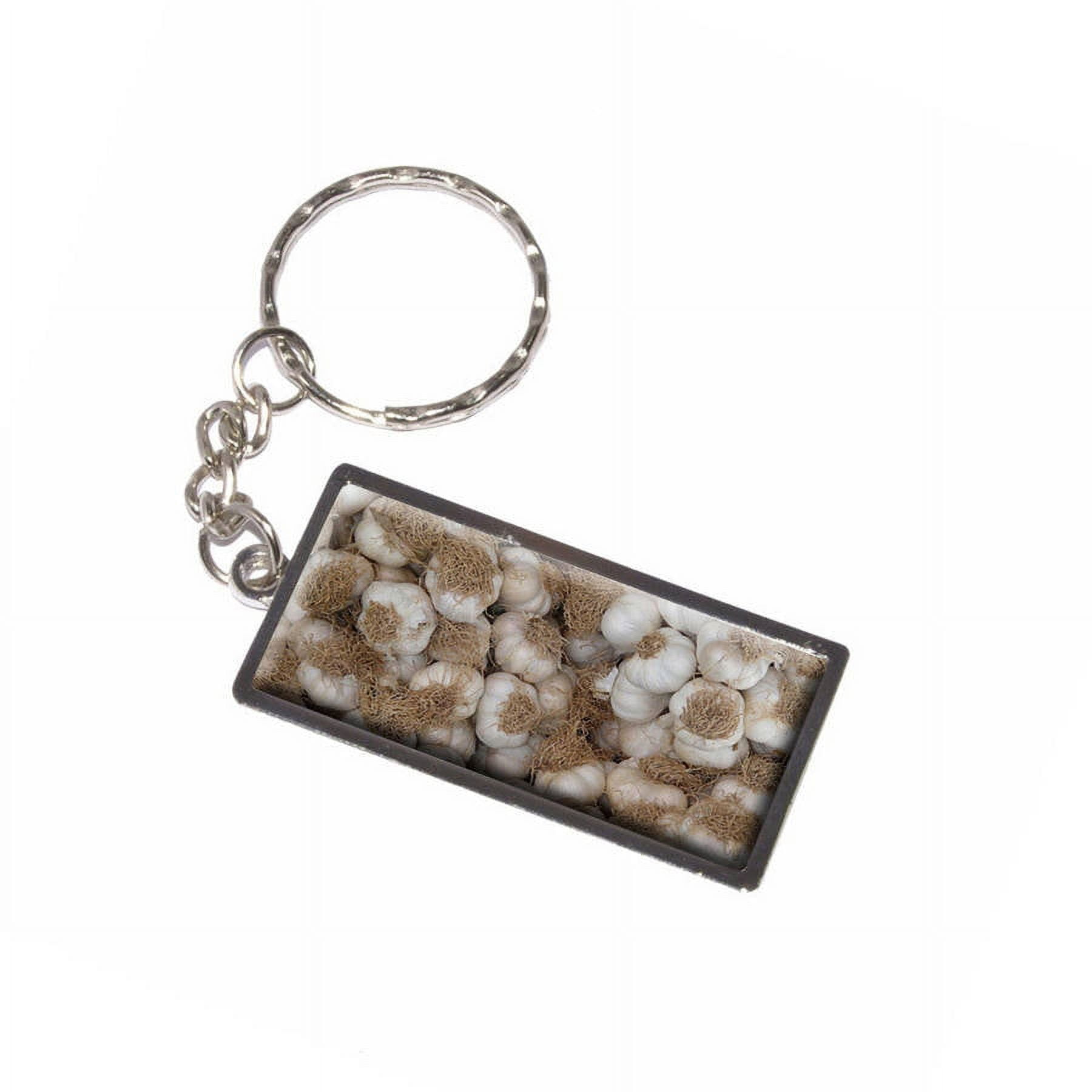 Garlic Cloves Tubers Heads Vampire Protection Keychain Key Chain Ring ...