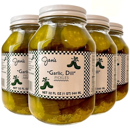 - Garlic Dill Pickles Chunks (4 Jars) Kosher, Homemade, Gourmet ...