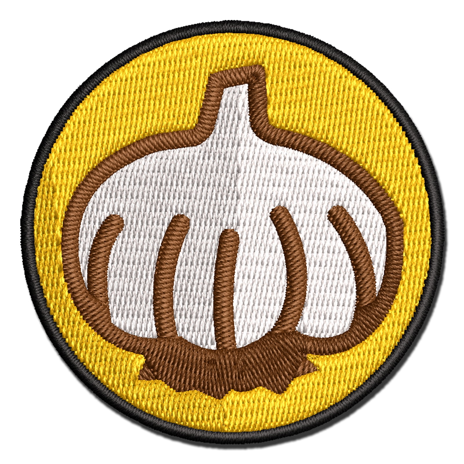 Garlic Doodle Applique Multi-Color Embroidered Hook & Loop Patch - 3 ...