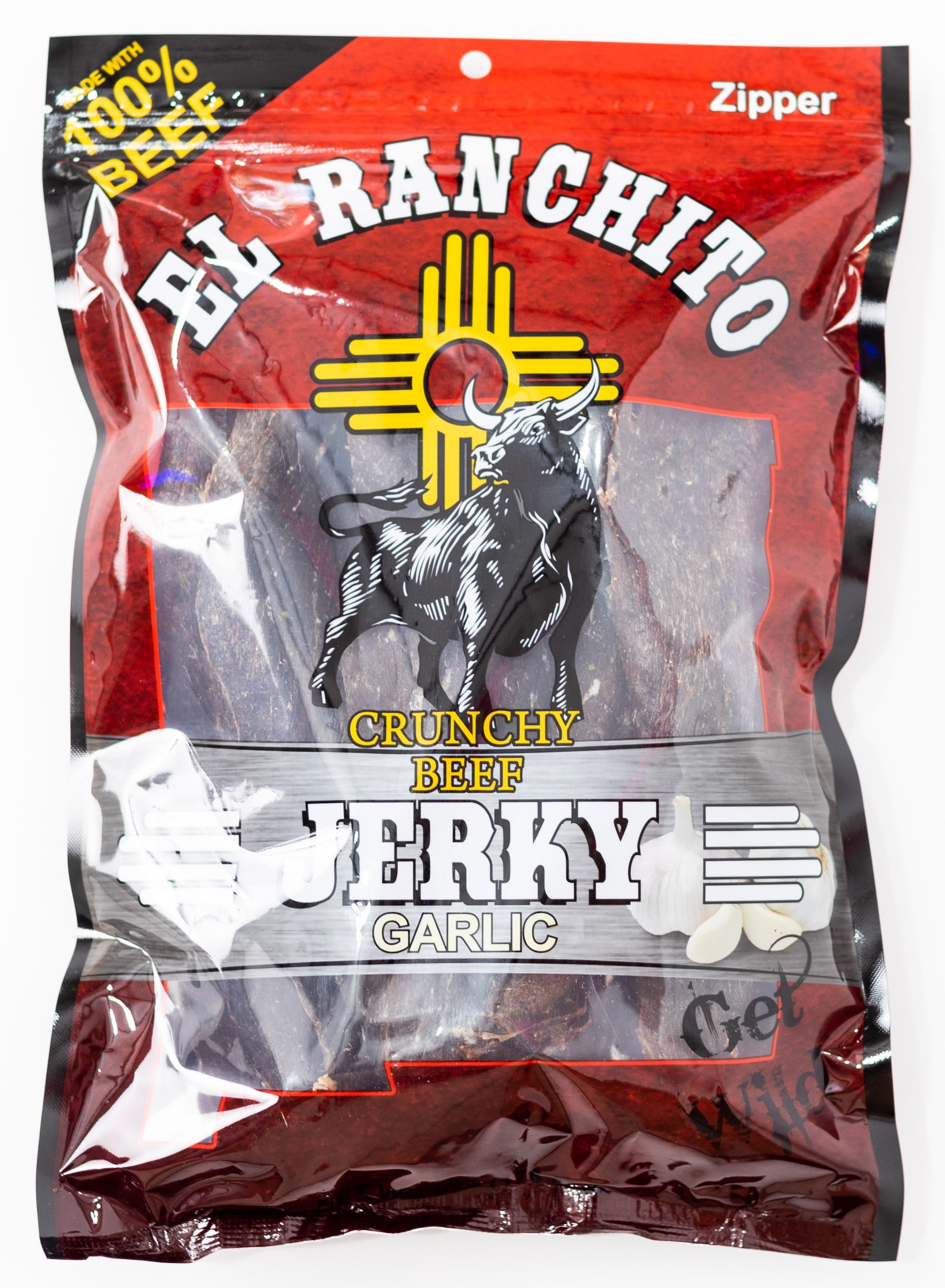 Garlic - El Ranchito Crunchy Beef Jerky NET WT. 6 OZ - Walmart.com