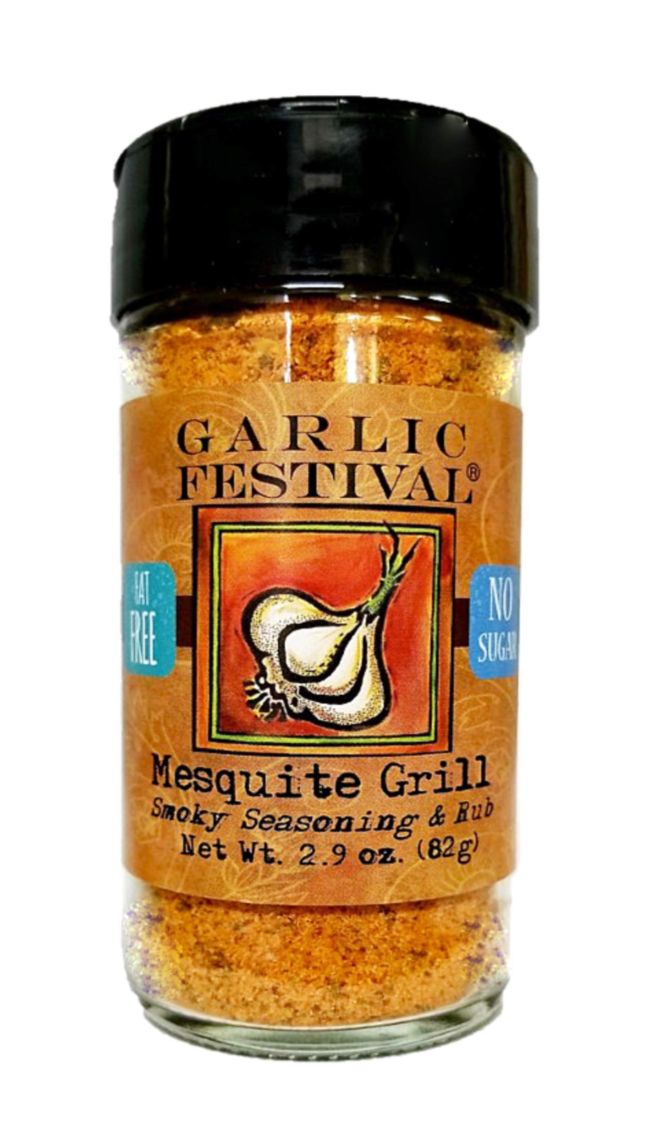 Garlic Festival Foods Mesquite Grill Garlic Seasoning H2FSD2.9 oz ...