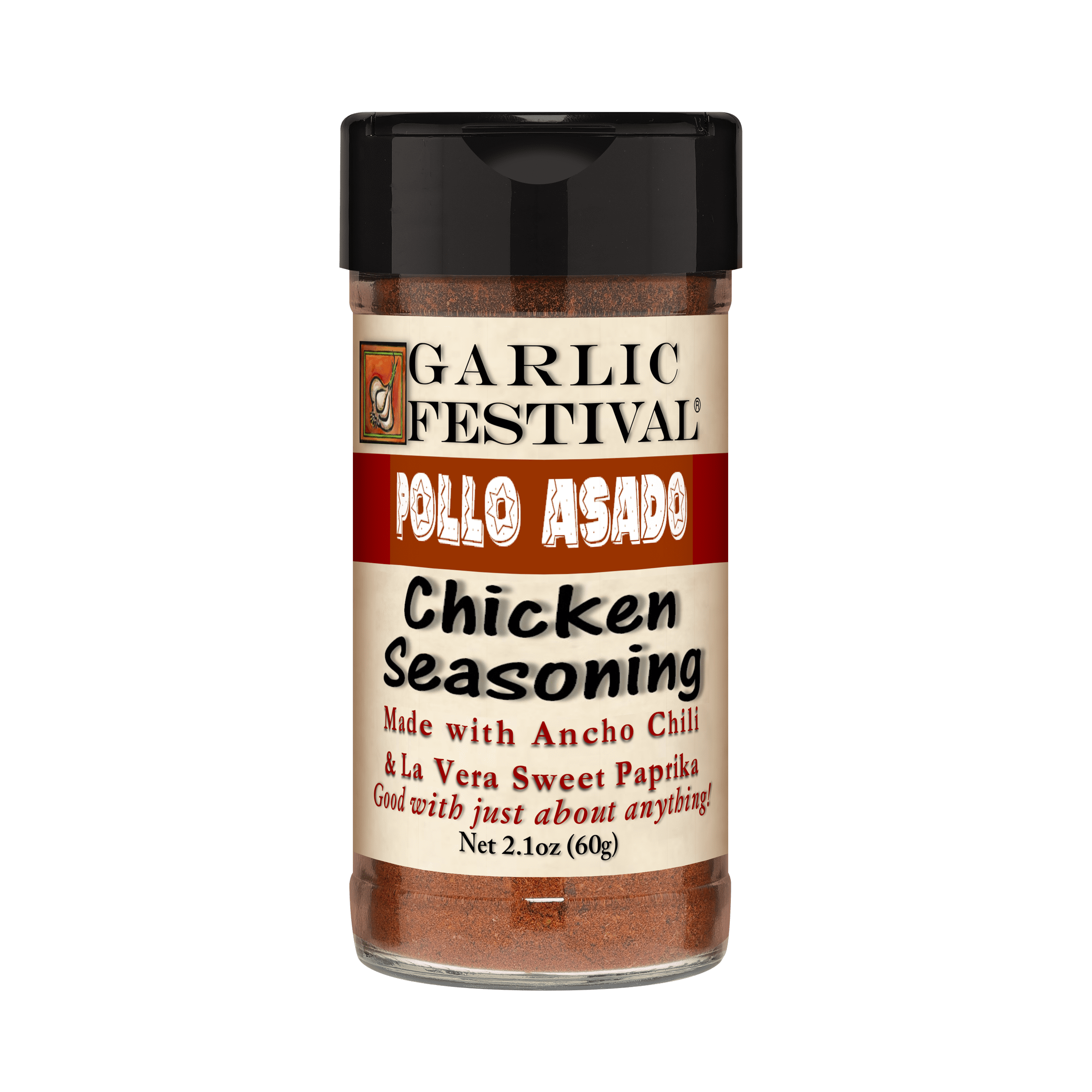 Garlic Festival Foods Pollo Asado Seasoning Net Wt. 2.1 oz. - Walmart.com