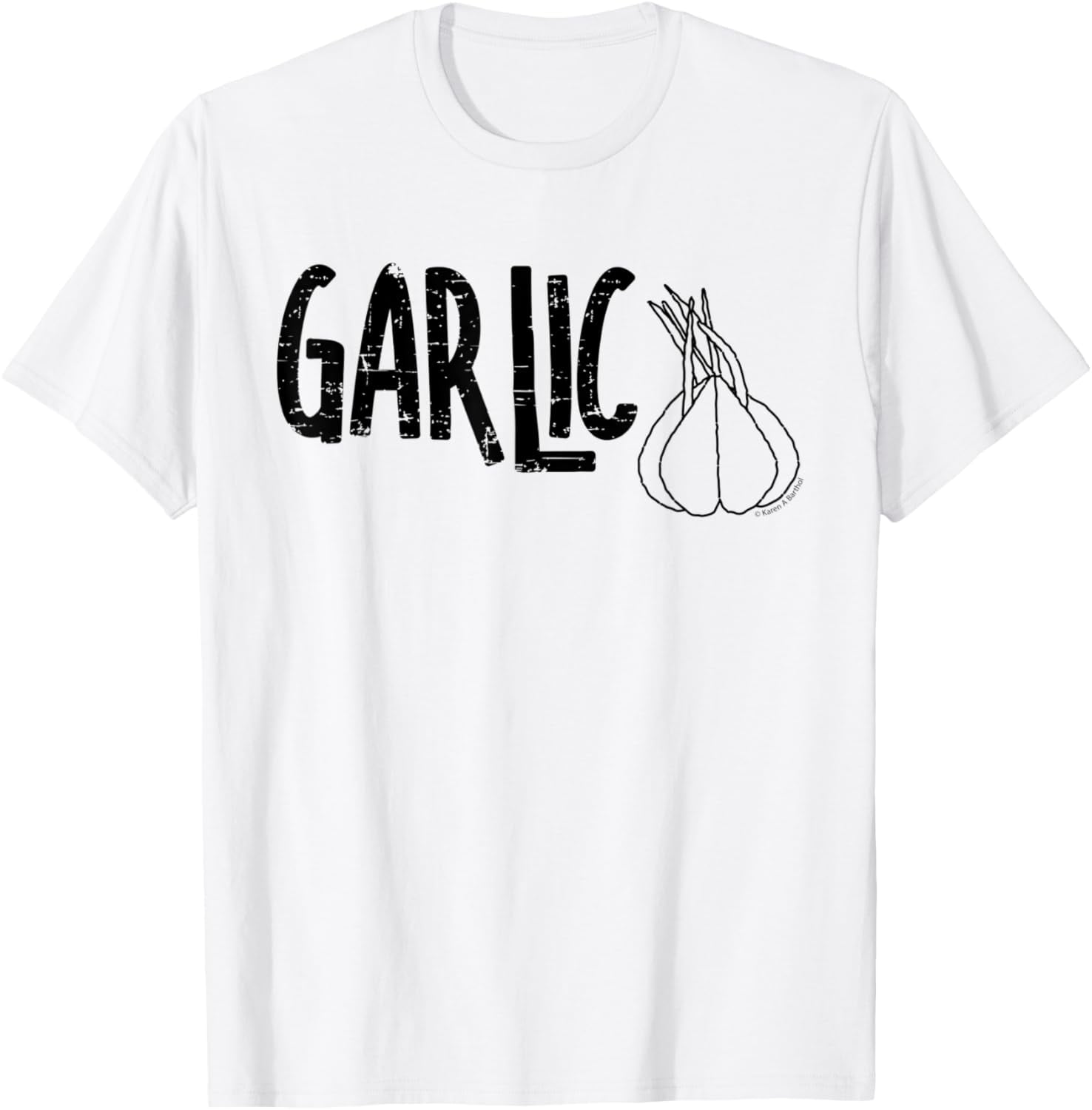 Garlic Garlic Herb T-Shirt men and women can wear, black, white, gifts ...