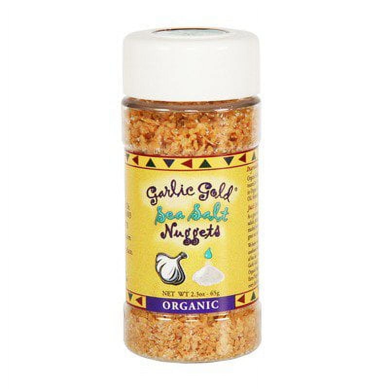 Garlic Gold Organic Sea Salt Nuggets, Crunchy Roasted Garlic Seasoning ...
