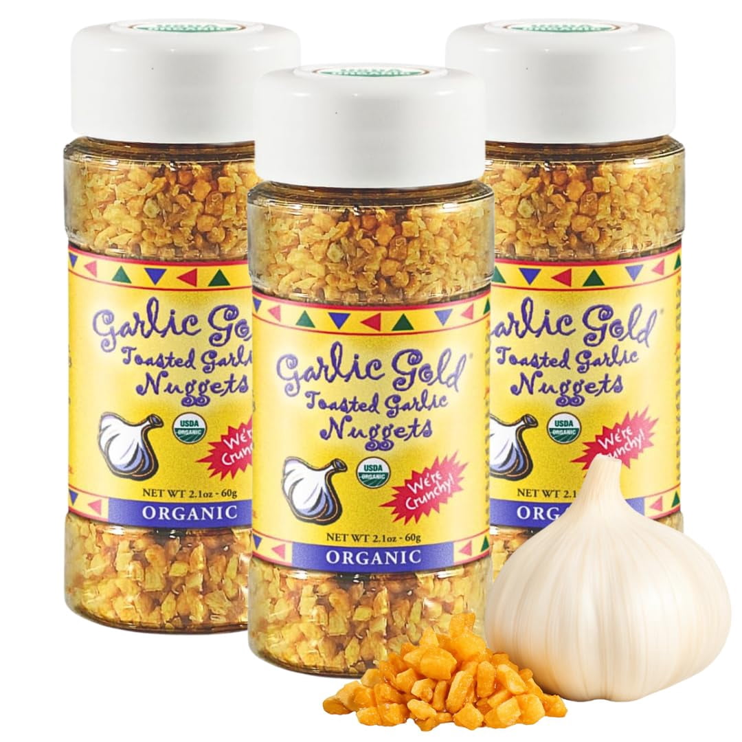 Garlic Gold Toasted Nuggets, IRF13 Crunchy Roasted Garlic Seasoning ...
