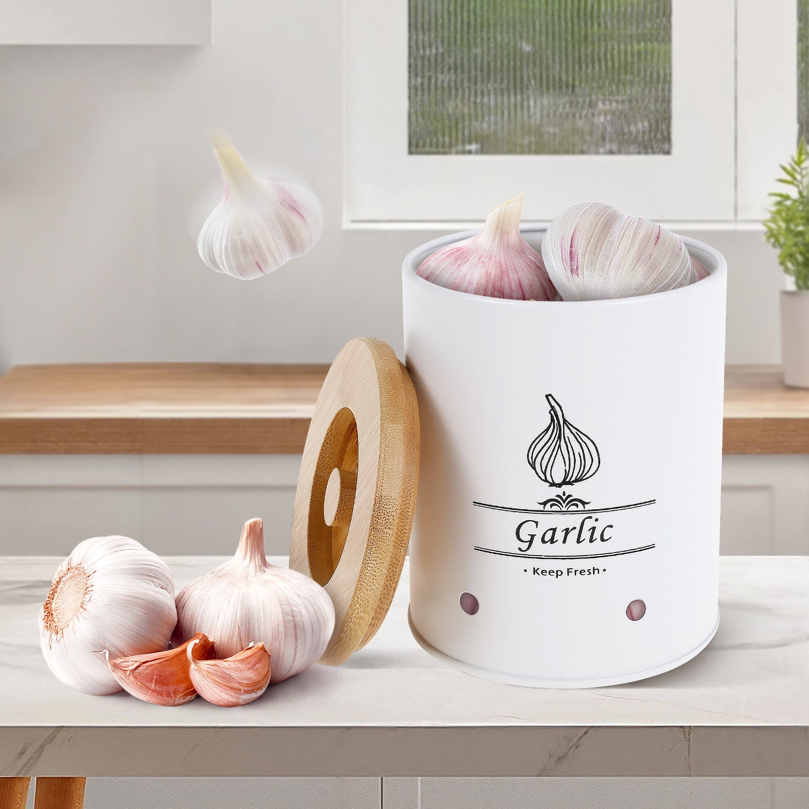 Garlic Keeper Fresh Keeping Versatile Garlic Holder Garlic Storage Box ...