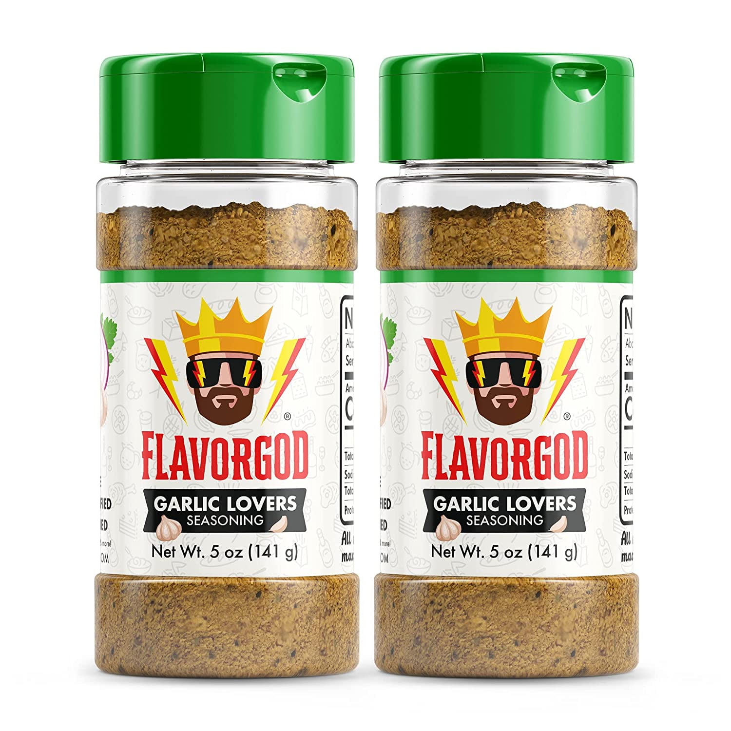 Flavor God, Garlic Lovers Seasoning, 2 pack, 10 oz bottles - Walmart.com
