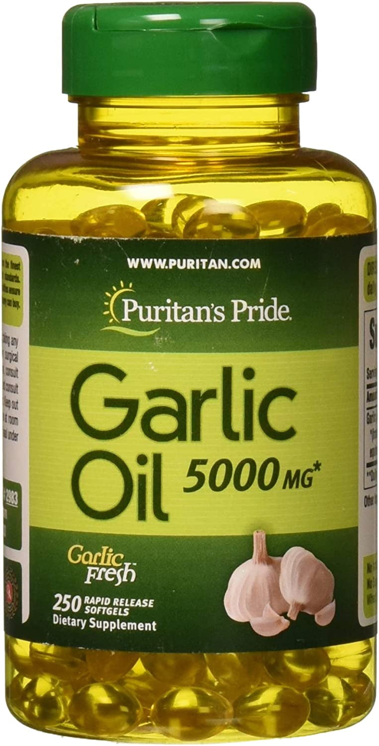Garlic Oil, 5000 Mg, 250 Count by Puritan's Pride - Walmart.com