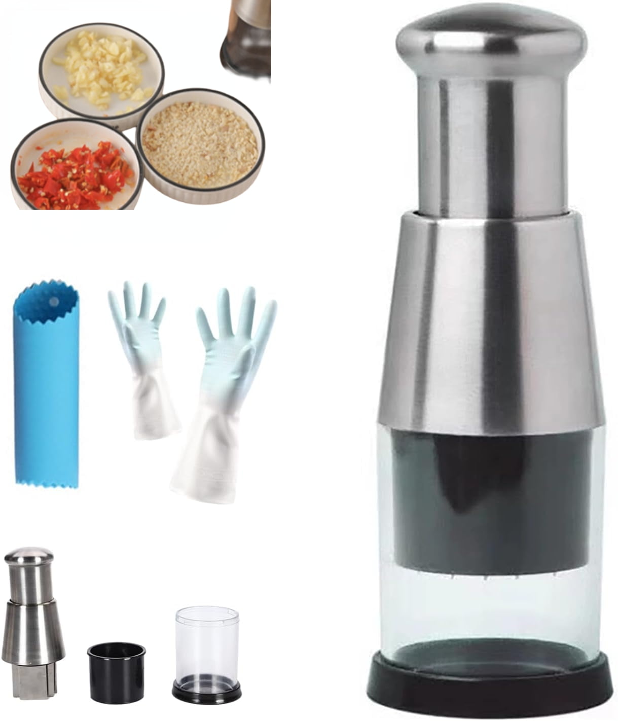 Garlic Peeler Machine, Silicone Garlic Peeling Machine with Pressed ...