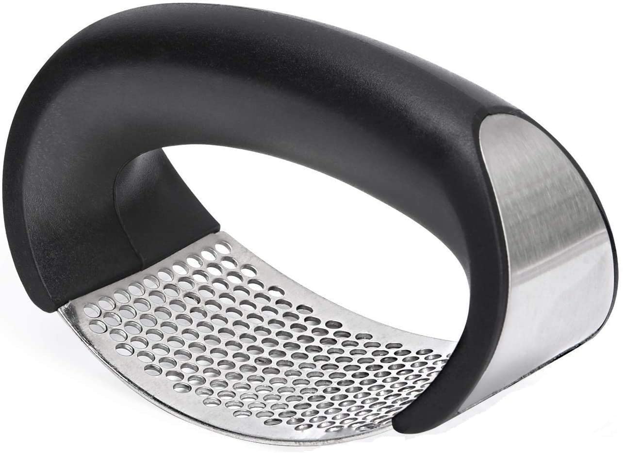 Garlic Press Stainless Steel Kitchen Garlic Crusher and Plastic ...