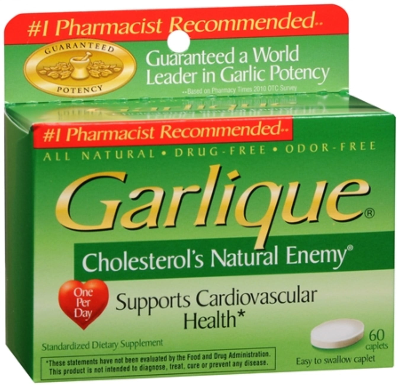 Garlique Caplets 60 Tablets (Pack of 3) - Walmart.com