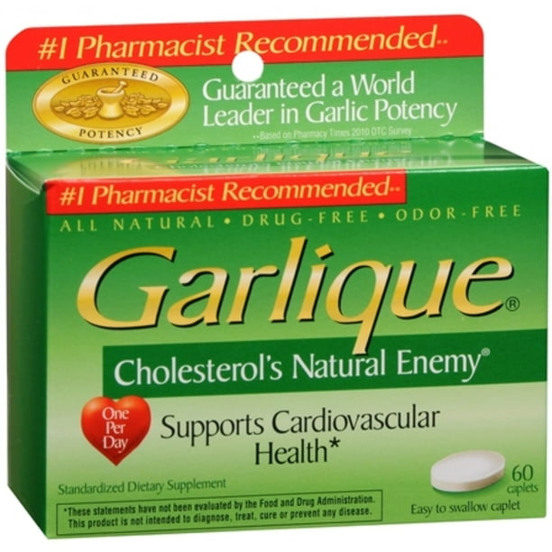 Garlique Caplets 60 Tablets (Pack of 3) - Walmart Business Supplies