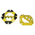Garlock Safety Systems Guardrail Base,21-1/2" L,Steel,Pad,Yel 407723 ...