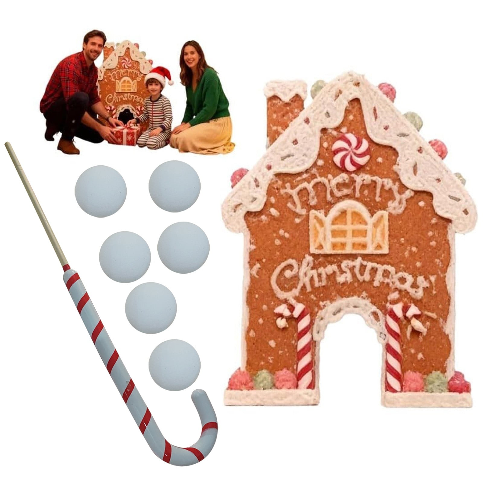Garloy Brown Golf Game Set Christmas Mini Golf Course Set Funny ...
