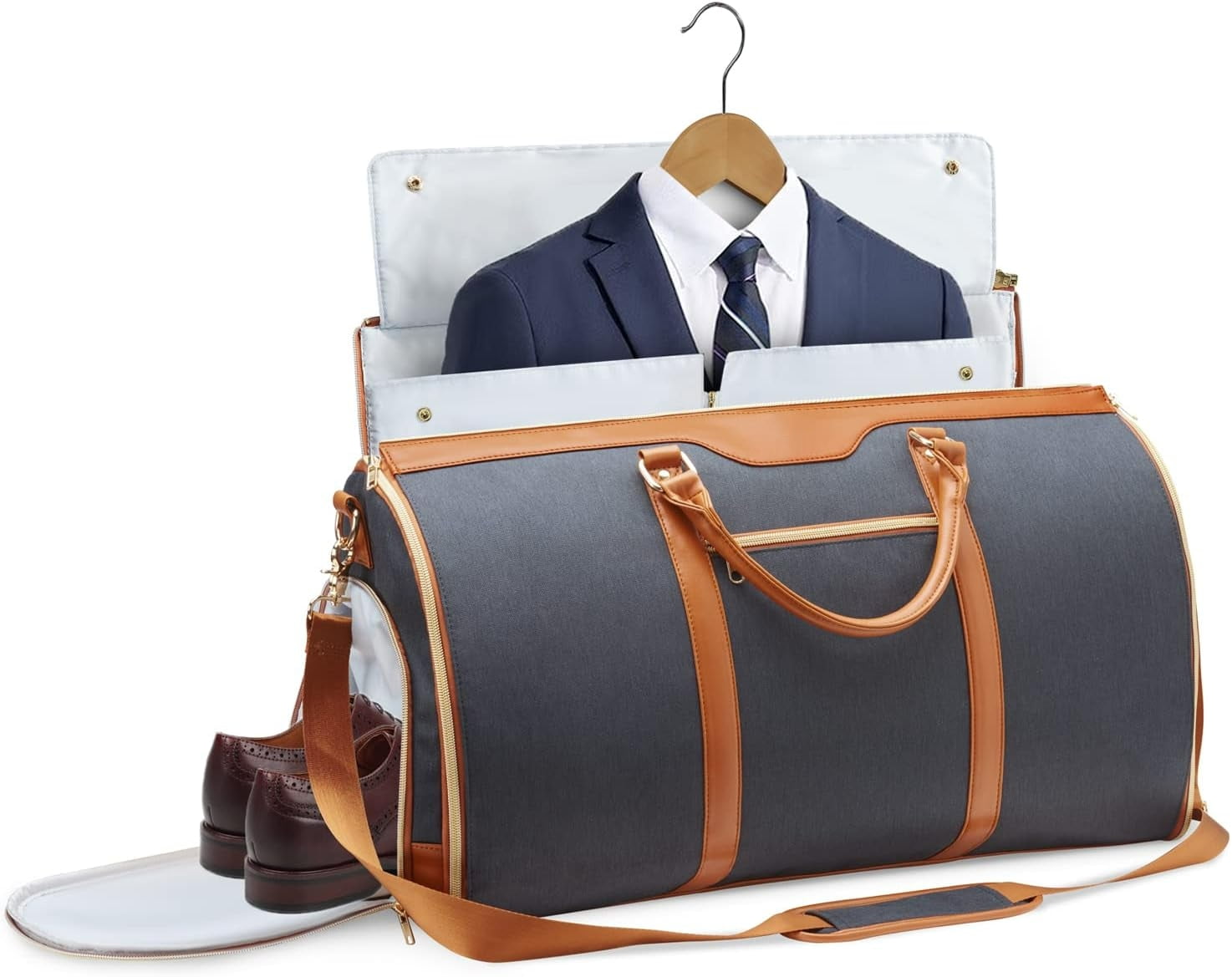 Garment Bag for Travel, Carry On Garment Bag,3 in 1 Hanging Suitcase ...