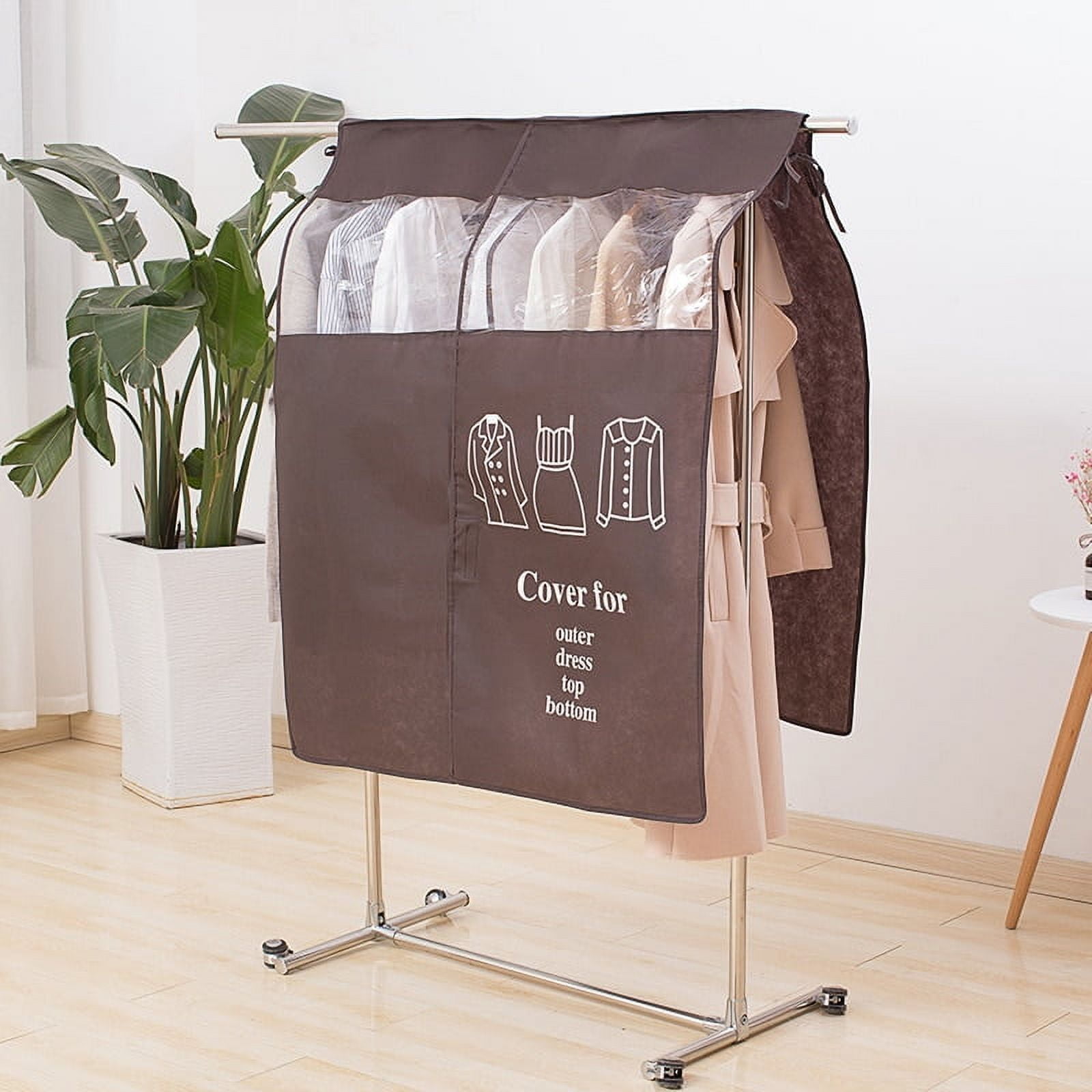 Garment Bags for Hanging Clothes - Plastic Suit Bags for Closet Storage ...