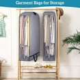 Garment Bags Transparent Hanging Clothes Bag for Dresses and Jackets ...