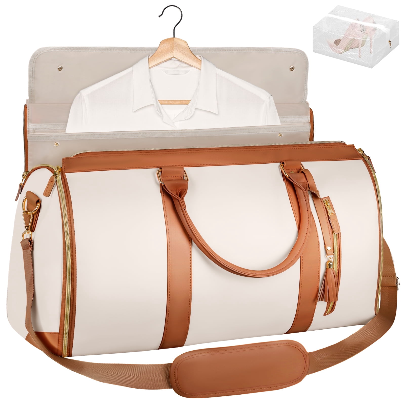 Carry On Garment Bag for Travel, Convertible Garment Duffle Bag for ...