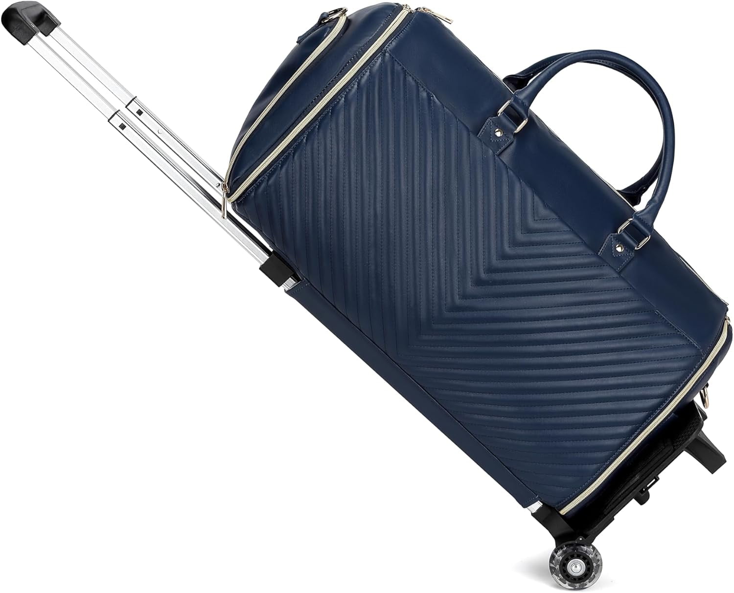 Garment Bags with Wheels, Rolling Garment Bag, PU Leather Travel ...