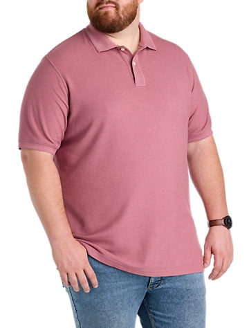 Garment-Dyed Polo Shirt Rose Brown 1XL - Walmart.com