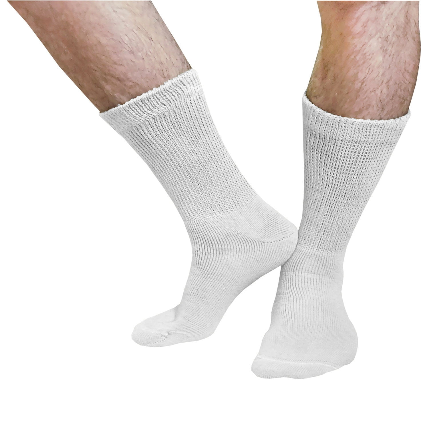 Garment Group Mens Diabetic Socks - 3 Pack, Soft Crew Length Footwear ...