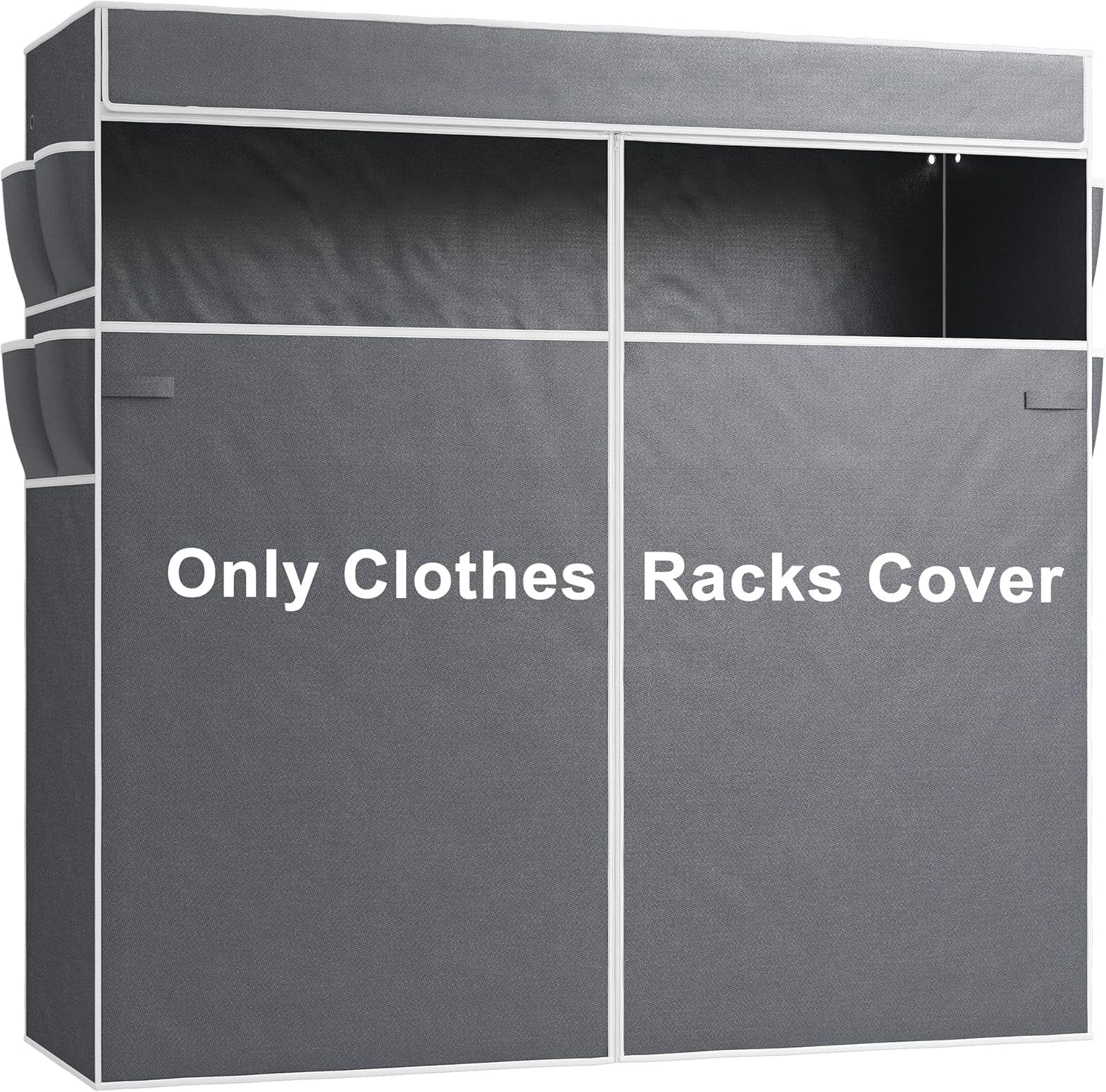 Garment Rack Cover Only, Fabric Clothing Rack Cover with Zipper ...