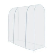 Sorbus Portable Garment Rack Cover - 6 Ft Transparent Clothes Organizer ...