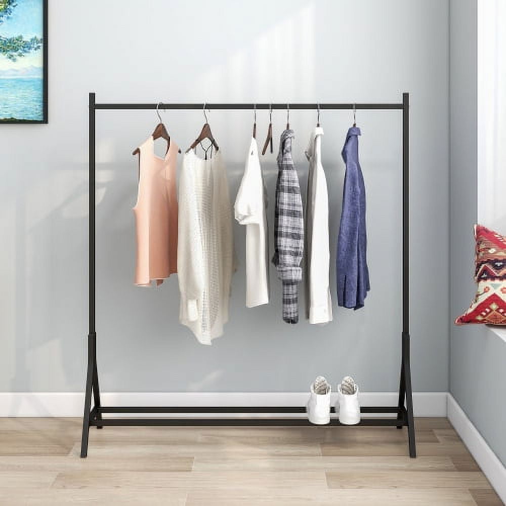 Garment Rack Freestanding Hanger Multi-functional Single pole Bedroom ...