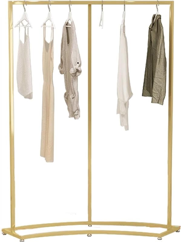 Garment Rack Freestanding Metal Clothing Rack With Curved Base Design ...