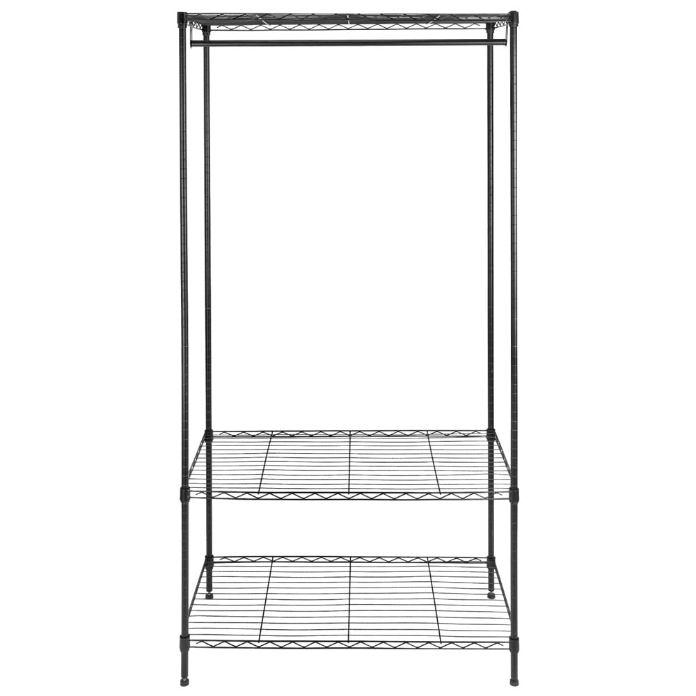 Garment Rack, Heavy Duty Clothes Rack 3 Tier Wire Shelving Clothing ...