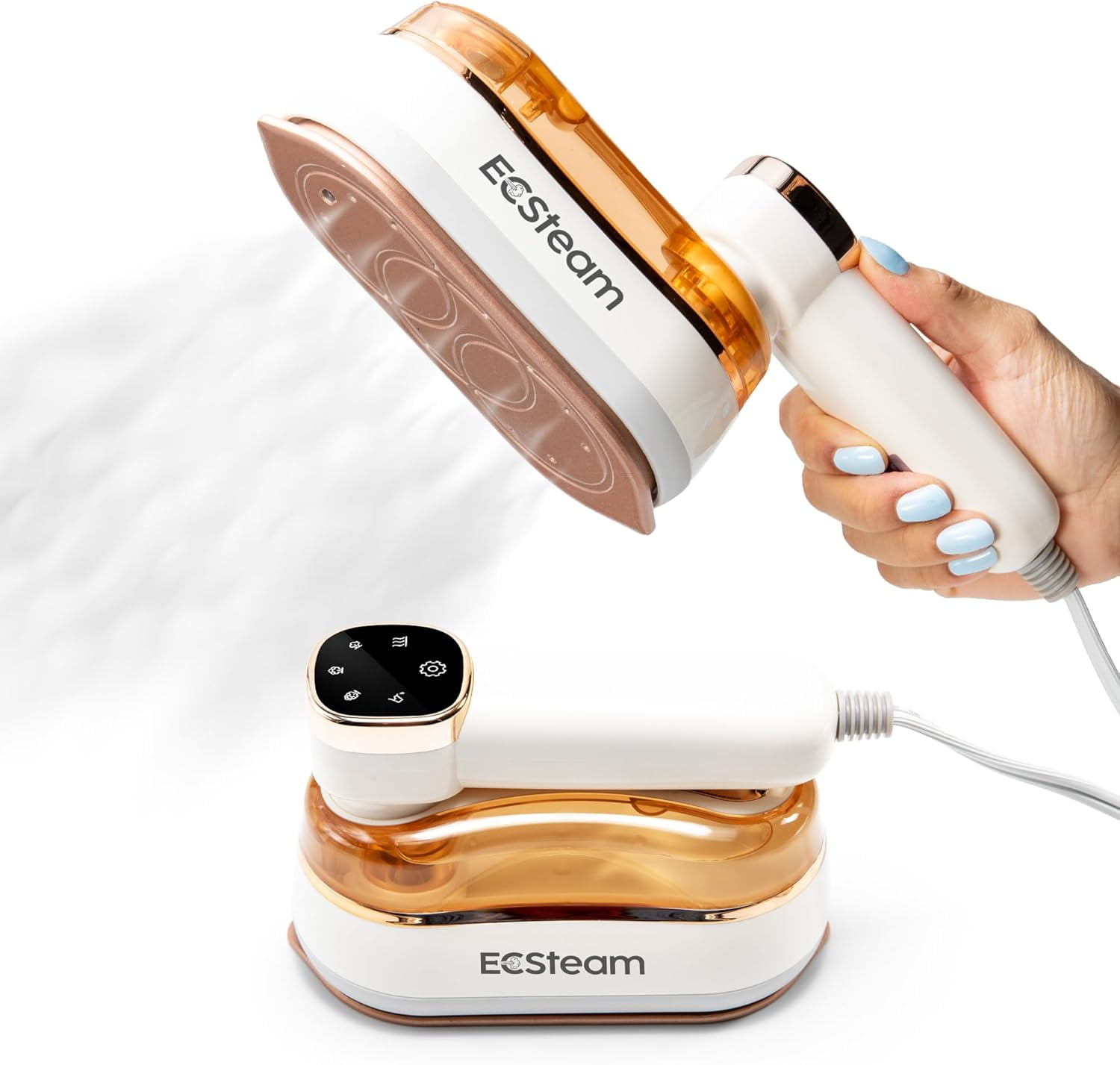 Garment Steamer for Clothes, 2-in-1 Portable Handheld Wrinkle Remover ...