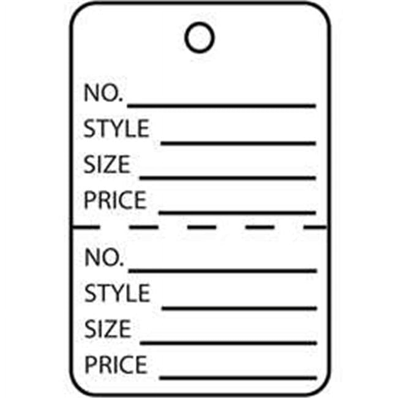 Garment Tags, Perforated, 1 3/4" x 2 7/8", White, 1000/CA (G26014 ...