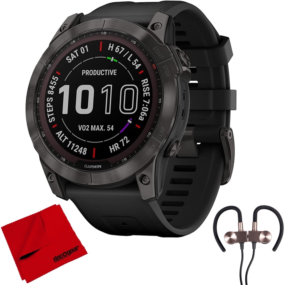 Garmin 010-02539-24 Fenix 7S Sapphire Solar Smartwatch - Carbon Gray ...