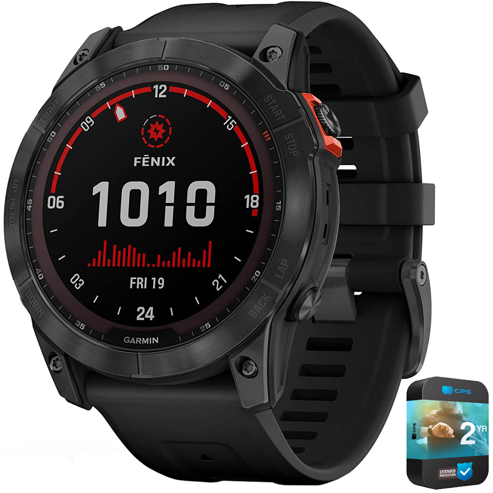 Fenix 5 Sapphire - Black with Black Band - Walmart.com