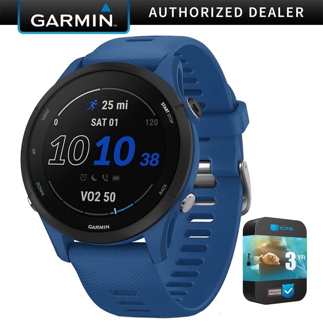 Garmin 010-02641-01 Forerunner 255 GPS Smartwatch Tidal Blue Bundle ...