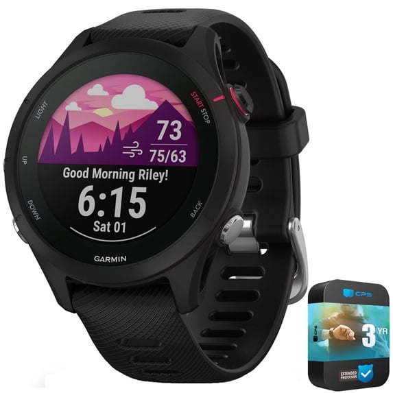 Garmin 010-02641-22 Forerunner 255S Music GPS Smartwatch Black Bundle ...