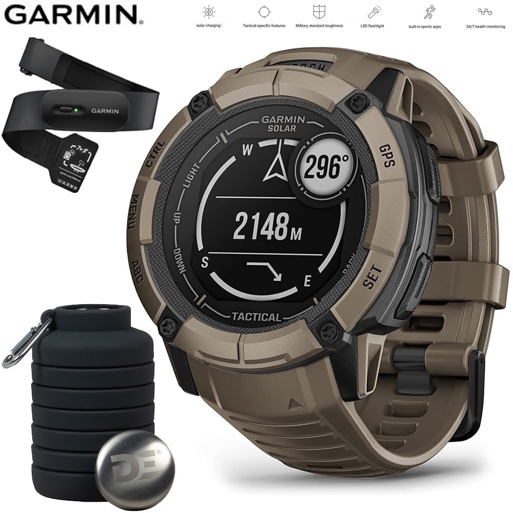 Garmin 010-02805-12 Instinct 2X Solar Rugged GPS Smartwatch Tactical ...