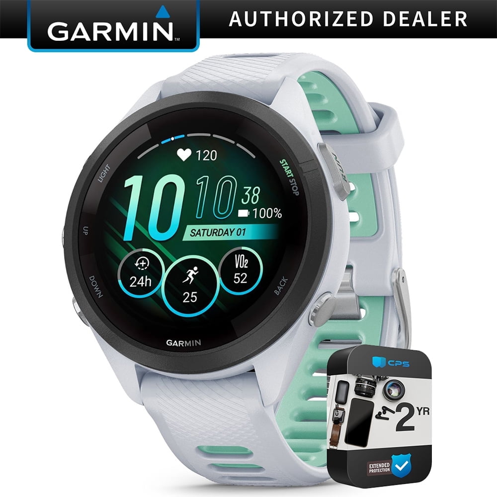 Garmin 010-02810-04 Forerunner 265S GPS Smartwatch Whitestone/Neo ...