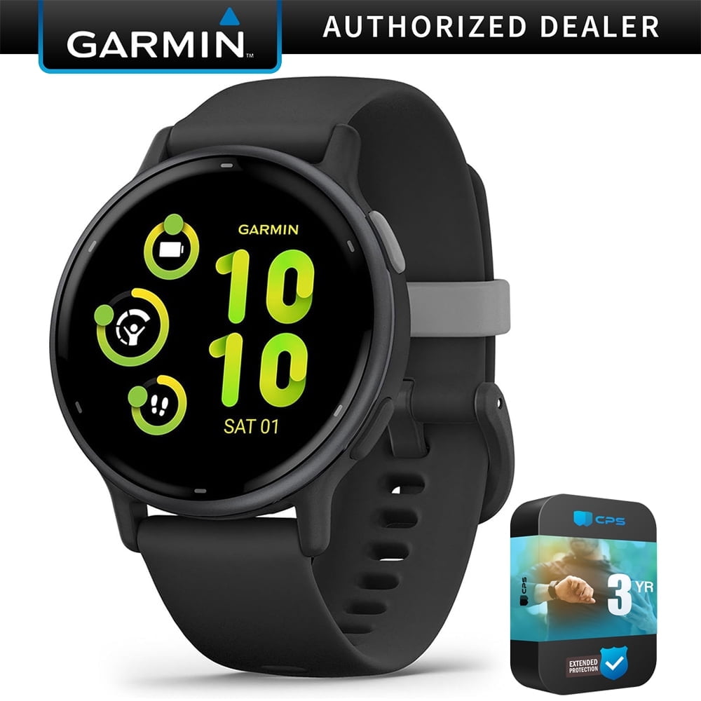 Garmin 010-02862-10 Vivoactive 5 Fitness Smartwatch, Black Bundle with ...