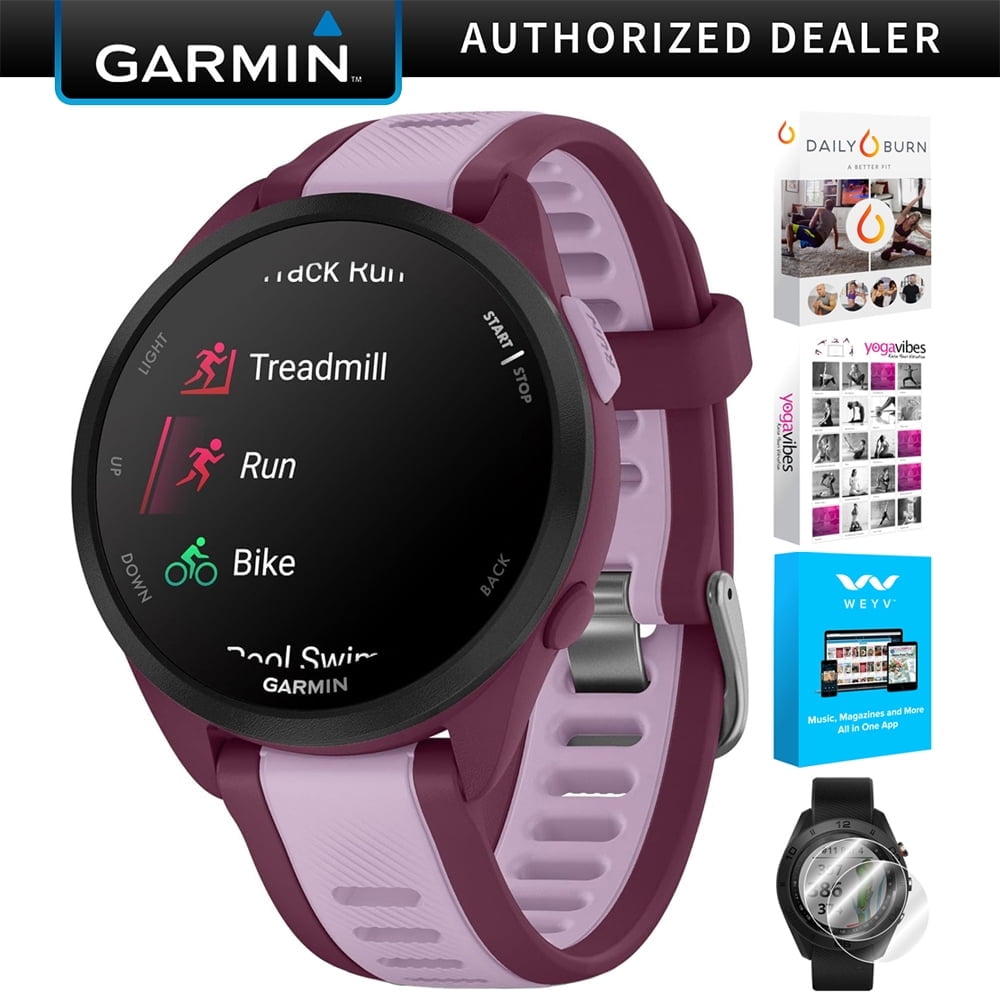 Garmin 010-02863-33 Forerunner 165 Music Smart Sport Watch, Berry ...