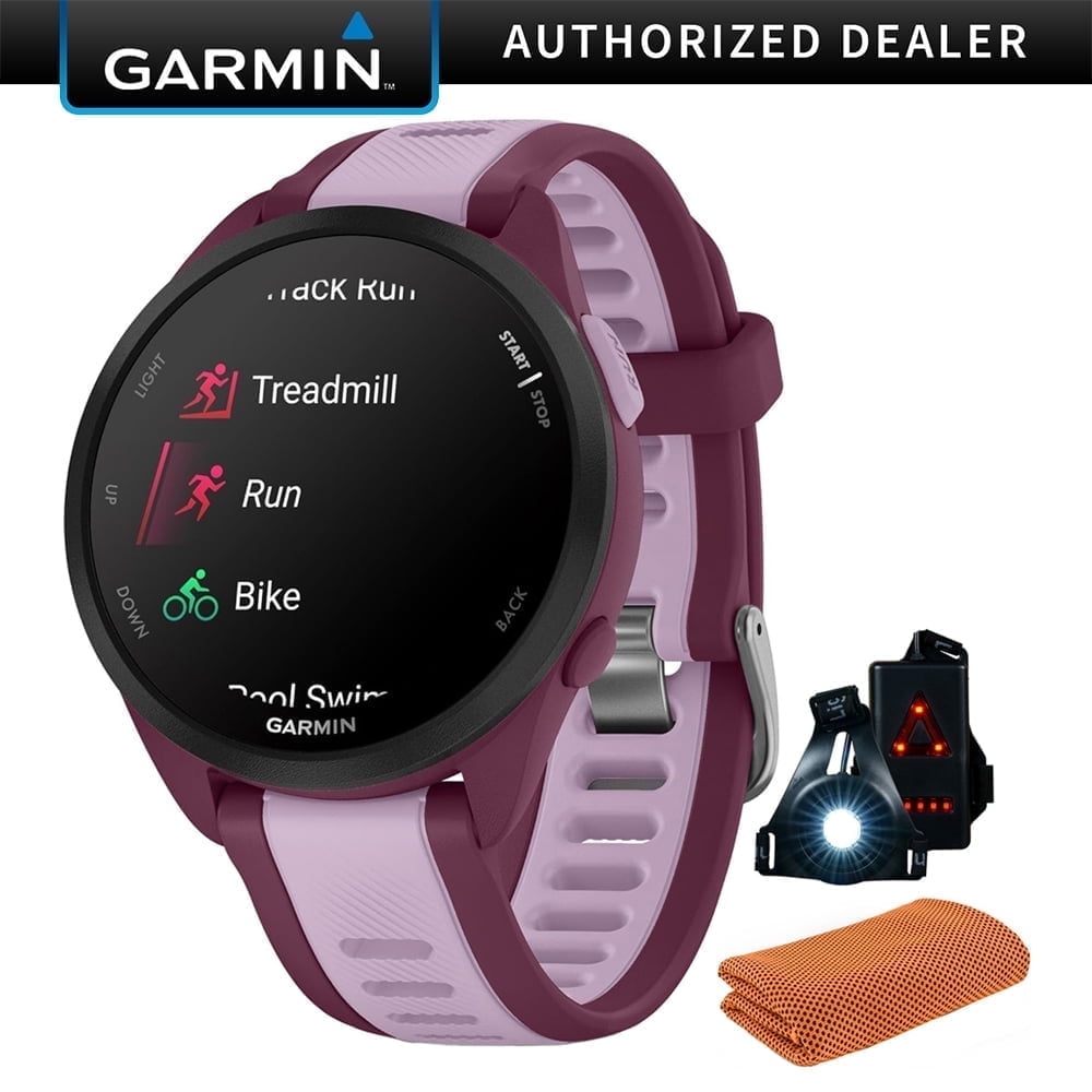 Garmin 010-02863-33 Forerunner 165 Music Smart Sport Watch, Berry ...