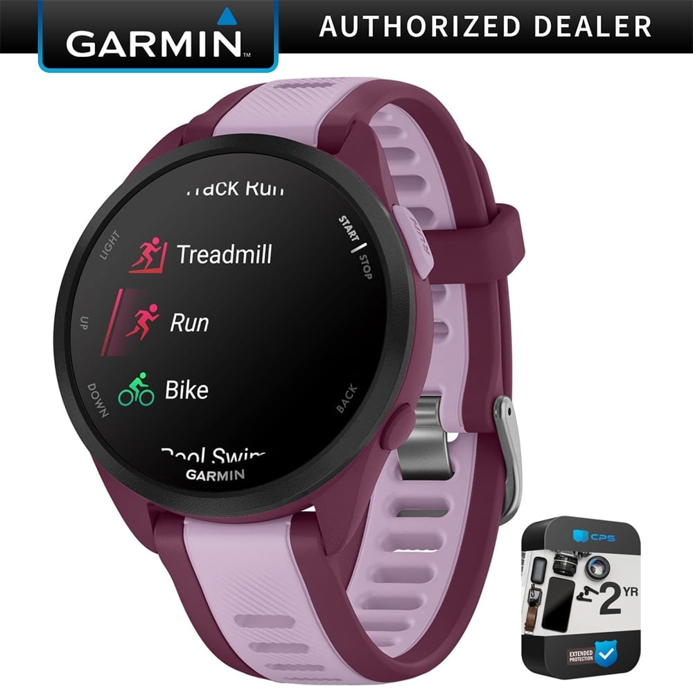 Garmin 010-02863-33 Forerunner 165 Music Smart Sport Watch, Berry ...