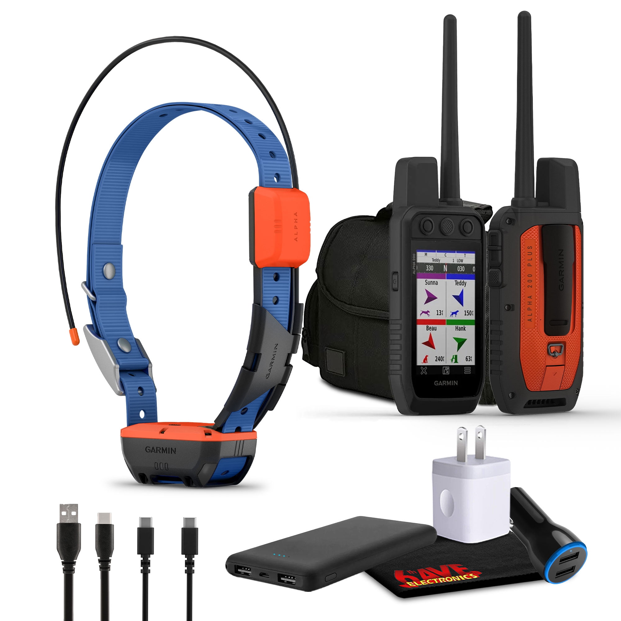 Garmin Alpha 200 Plus Dog Tracking and Training GPS Handheld + T20 ...