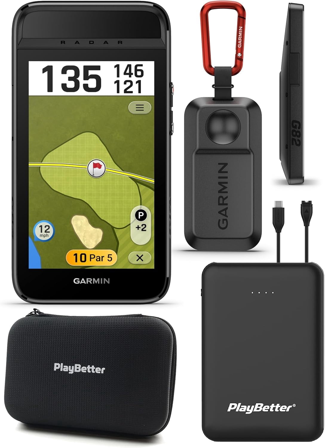 Garmin Approach G82 Portable Golf Launch Monitor & Premium GPS Handheld ...