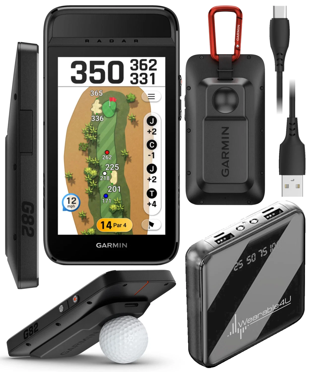 Garmin Approach G82, Portable Golf Launch Monitor, Premium GPS Handheld ...