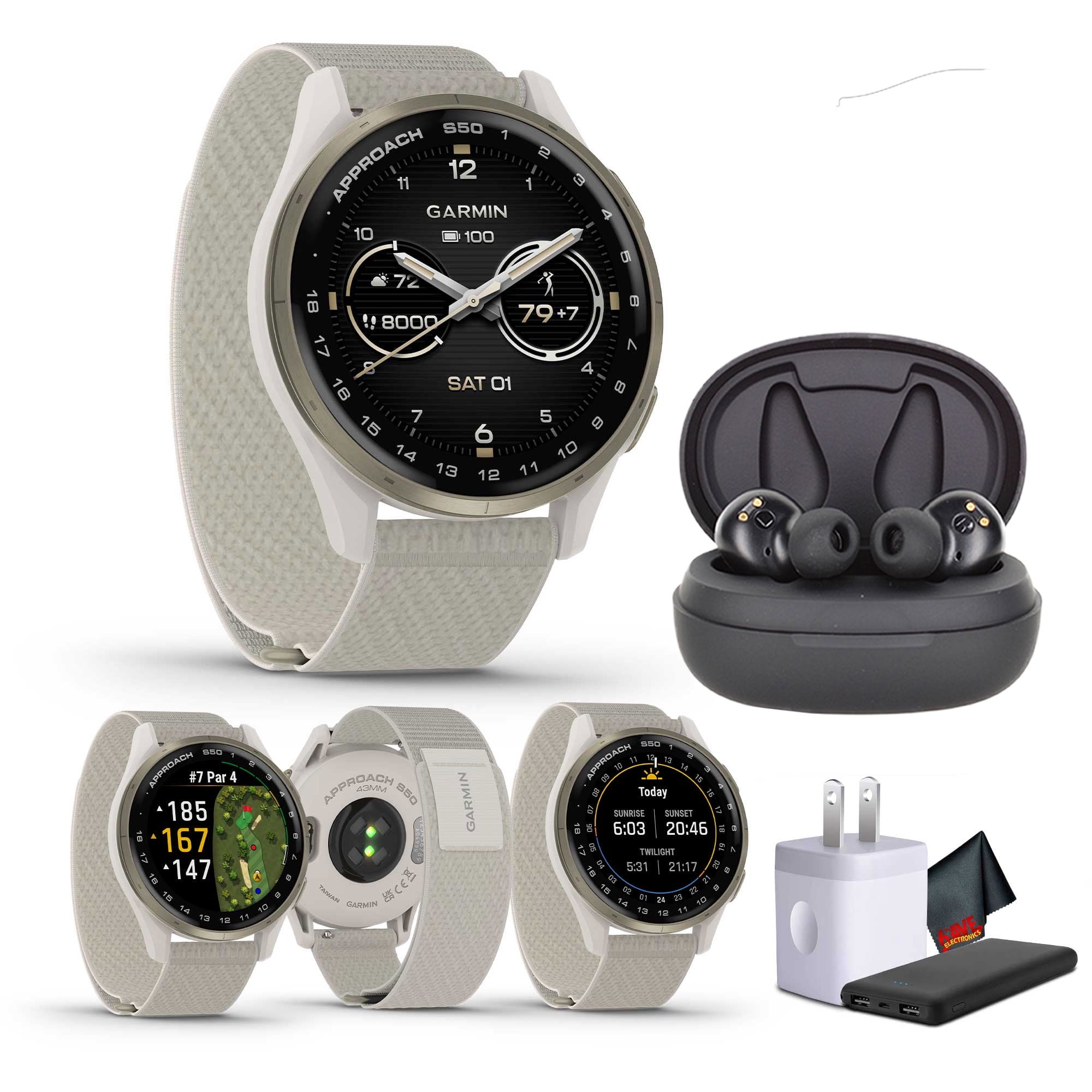 Garmin Approach S50 Advanced Golf Watch with GPS, AMOLED Display ...