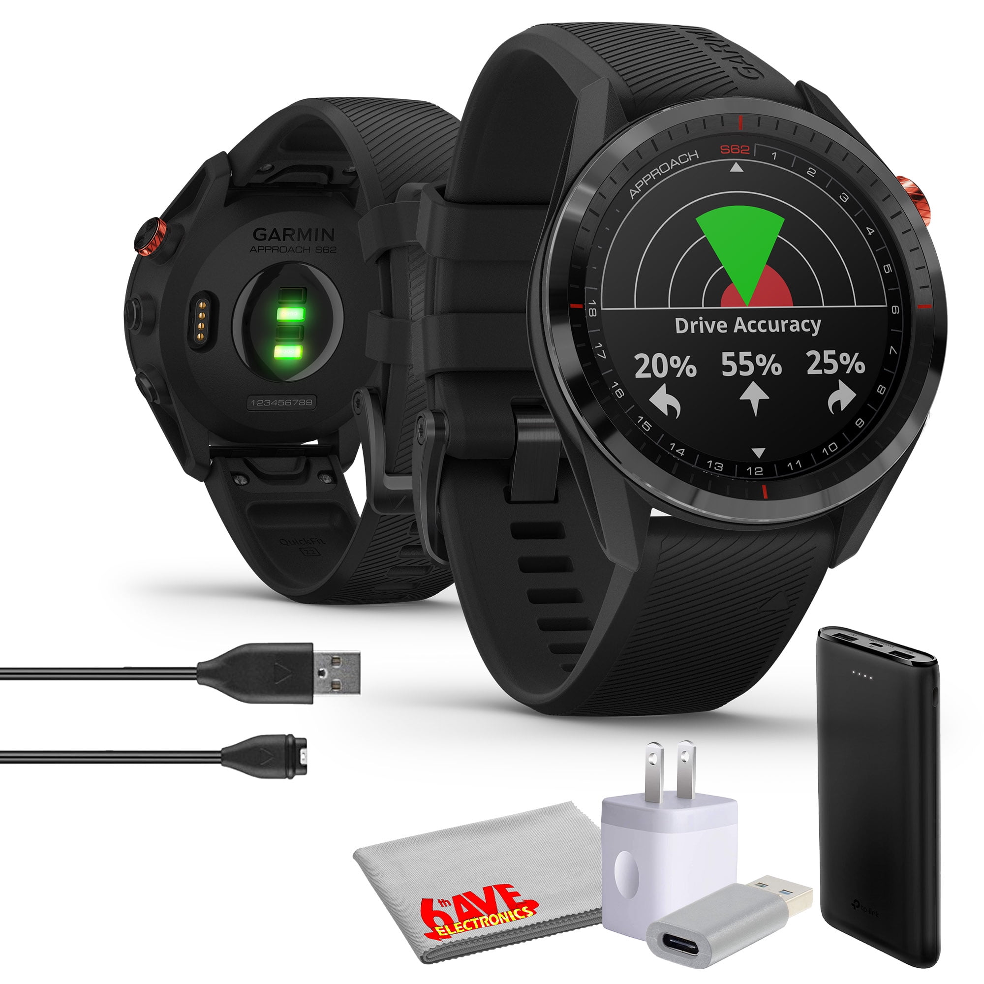 Garmin Approach S62 Golf Watch with Virtual Caddie - Black - Walmart.com